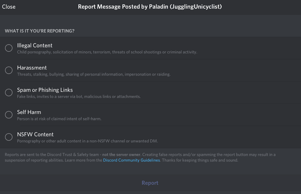 The (D)Evolution of Discord's Reporting System