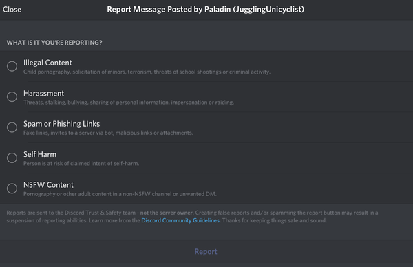 The (D)Evolution of Discord's Reporting System